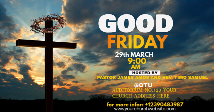 GOOD FRIDAY FLYER Template | PosterMyWall