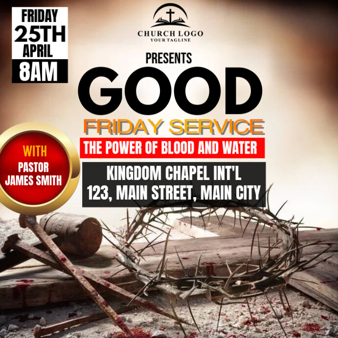 good friday flyer Template | PosterMyWall