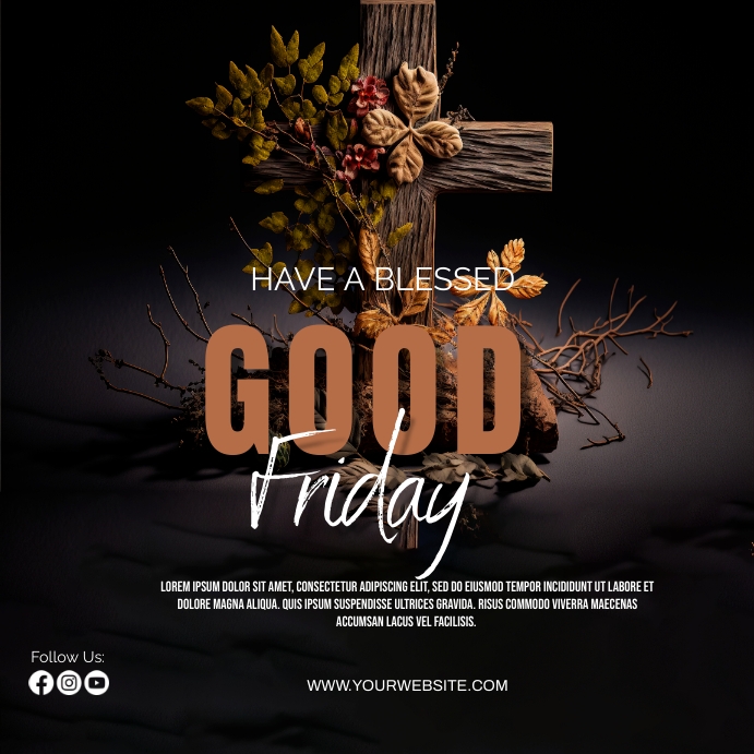 Good Friday Flyer Template | PosterMyWall