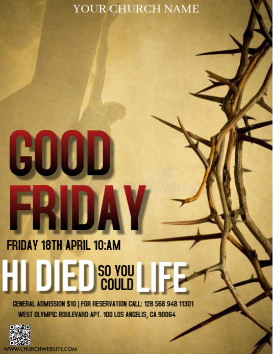 Good friday flyer Template | PosterMyWall
