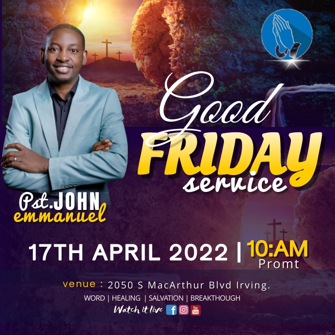 GOOD FRIDAY flyer template (3) | PosterMyWall