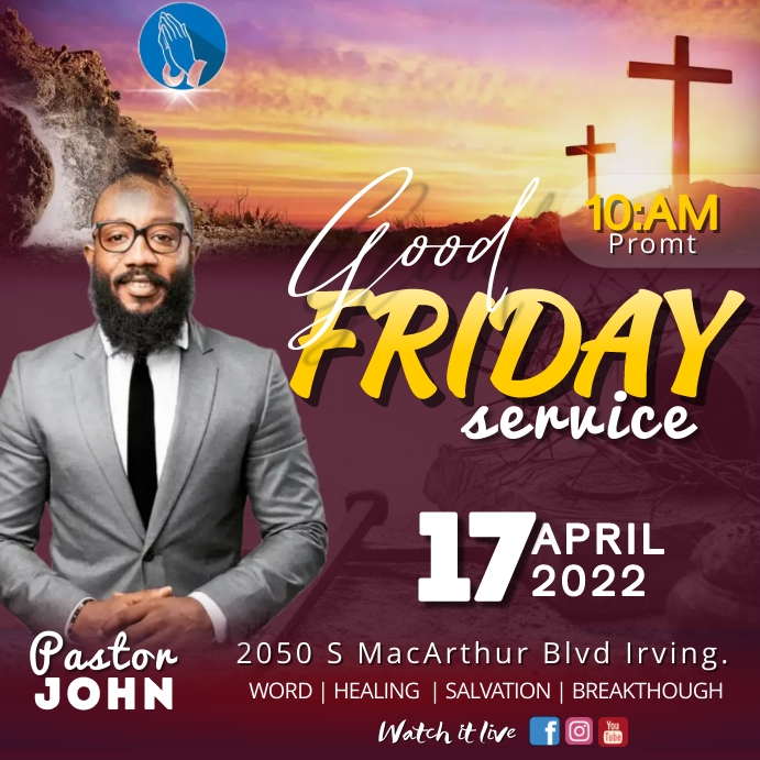 GOOD FRIDAY flyer template (5) | PosterMyWall