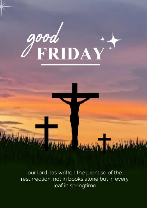 Good Friday flyer template | PosterMyWall