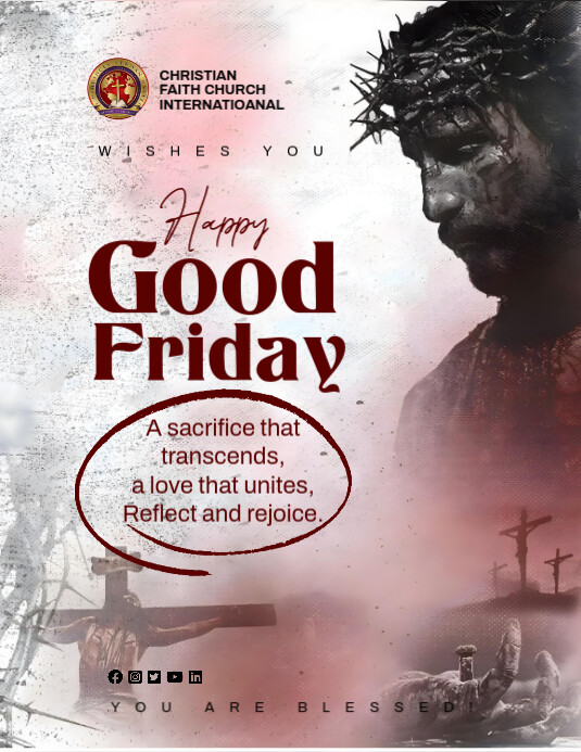 Good Friday Flyer Template | PosterMyWall