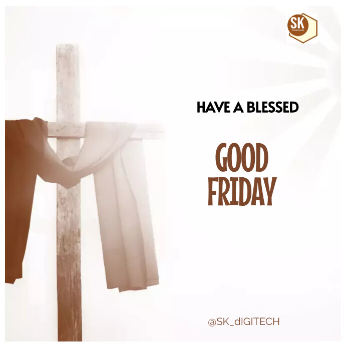 Plantilla de GOOD FRIDAY GREETING | PosterMyWall