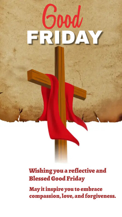 Good Friday Greeting Flyer Template | PosterMyWall