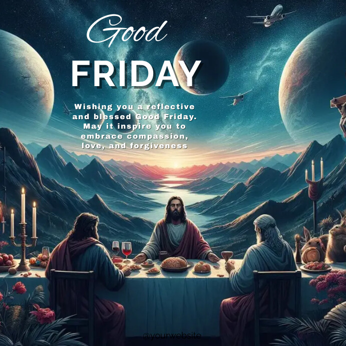 Good Friday Greeting Post Template | PosterMyWall