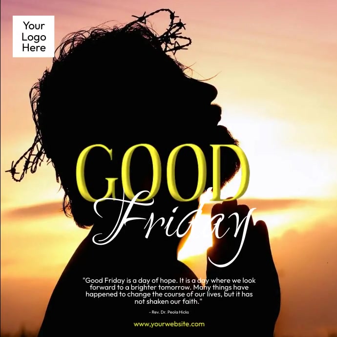 Good Friday IG Post 2024 Template | PosterMyWall