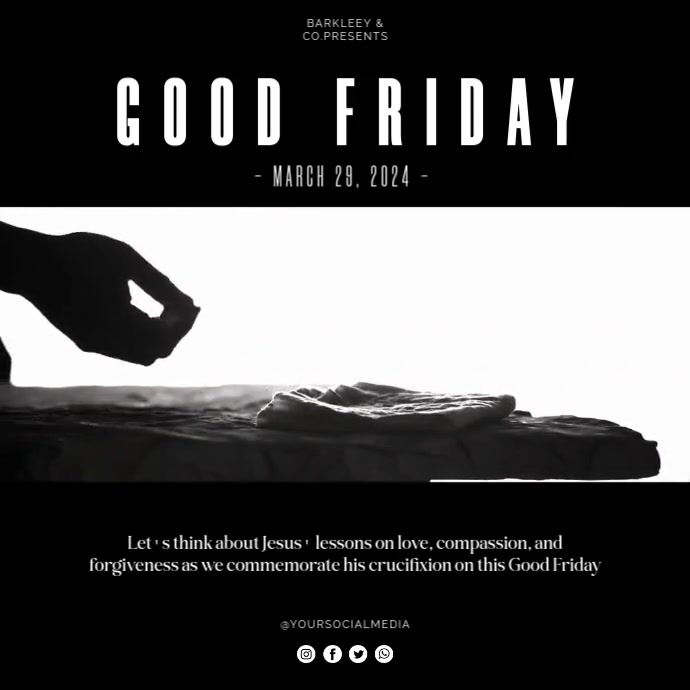 Good Friday IG Post Template | PosterMyWall
