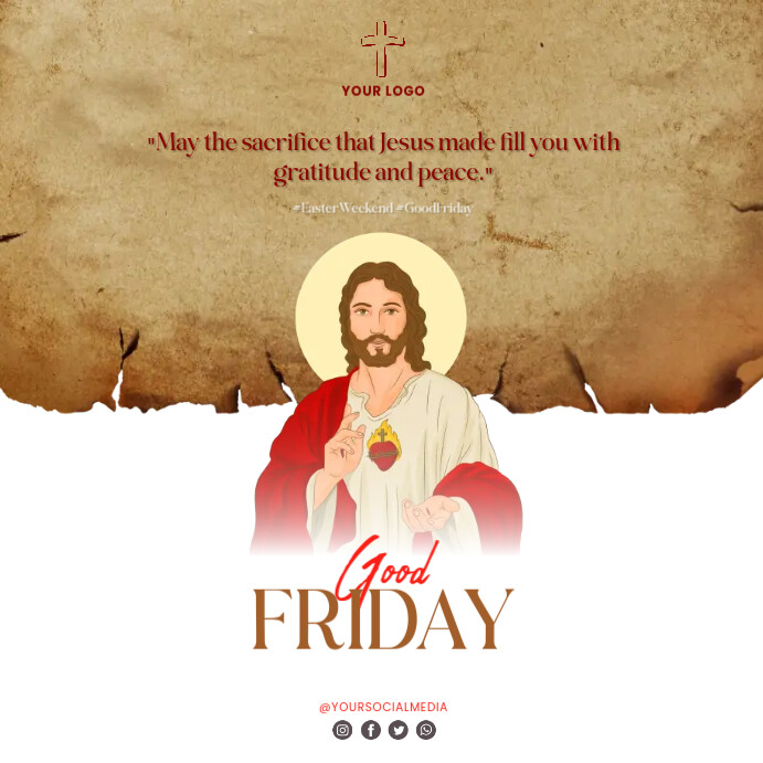 Good Friday IG Post Template | PosterMyWall