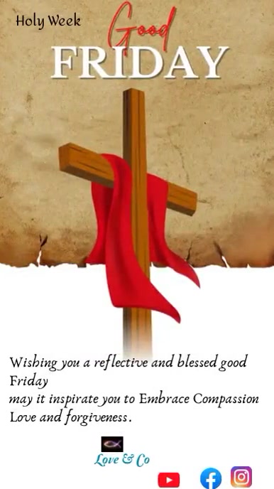 Good Friday Instagram reels Template | PosterMyWall
