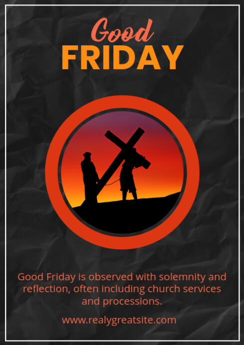 Good friday invitation post Template | PosterMyWall