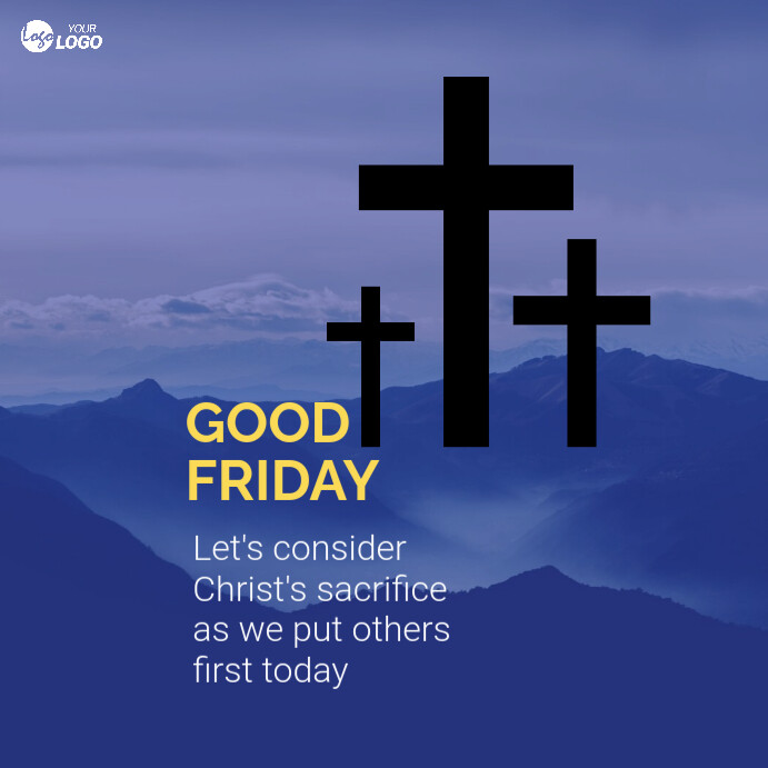 Good Friday Post Instagram Ad Template | PosterMyWall