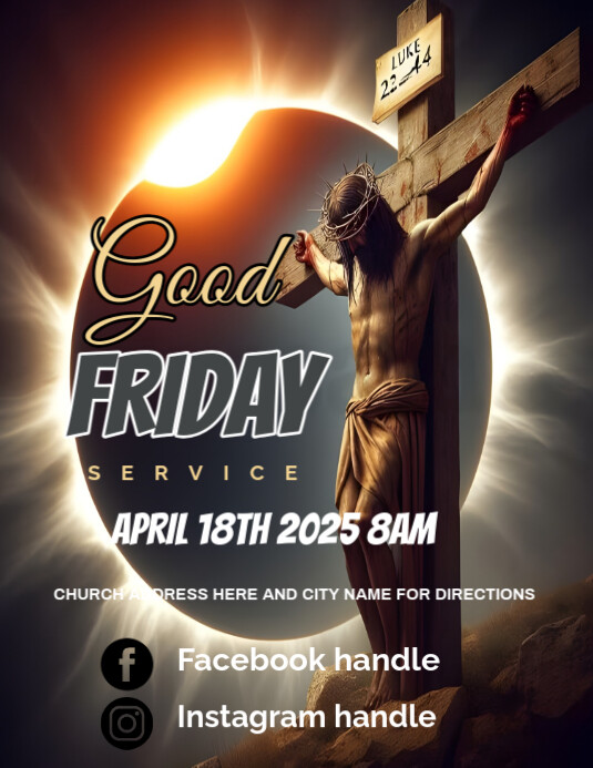 Copy of Good Friday Post Flyer (us Letter) | PosterMyWall