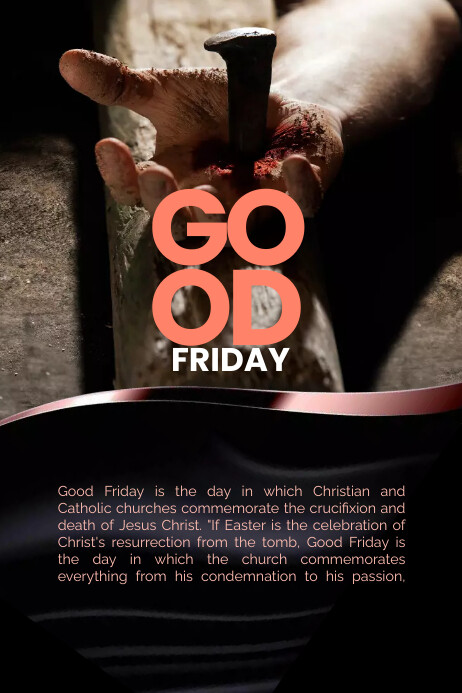 Good Friday Poster Template | PosterMyWall