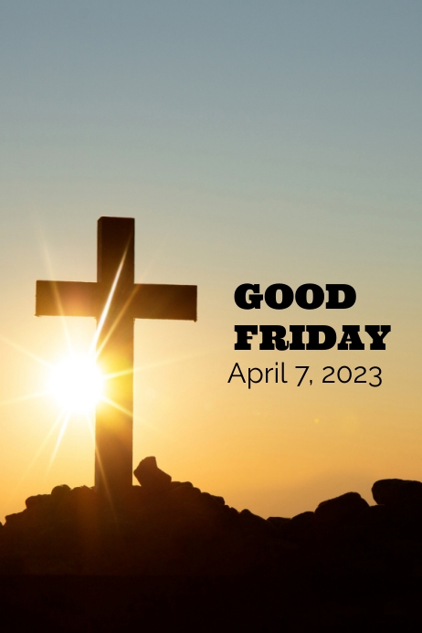 Good Friday poster Template | PosterMyWall