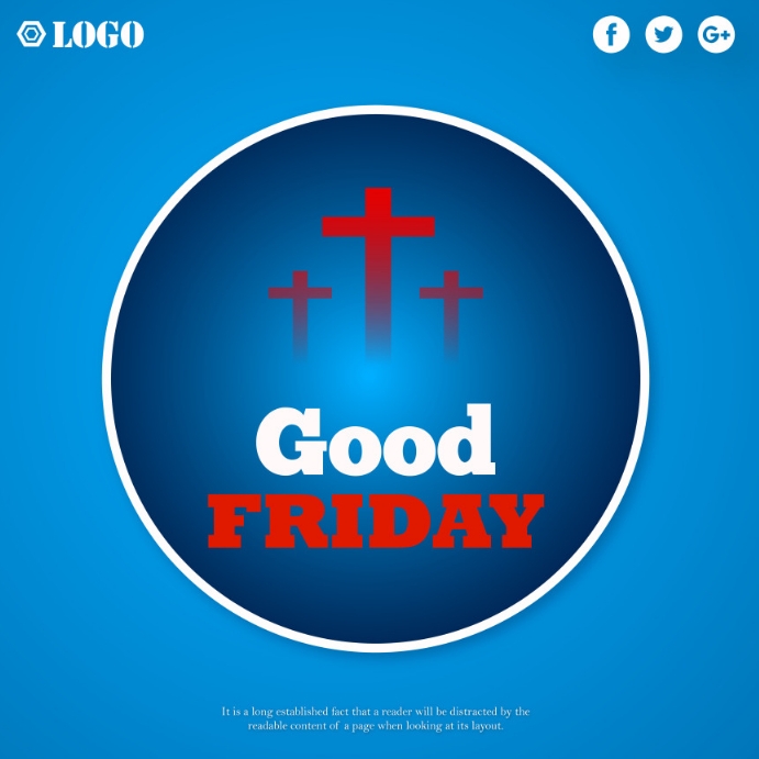 Good Friday poster design template | PosterMyWall