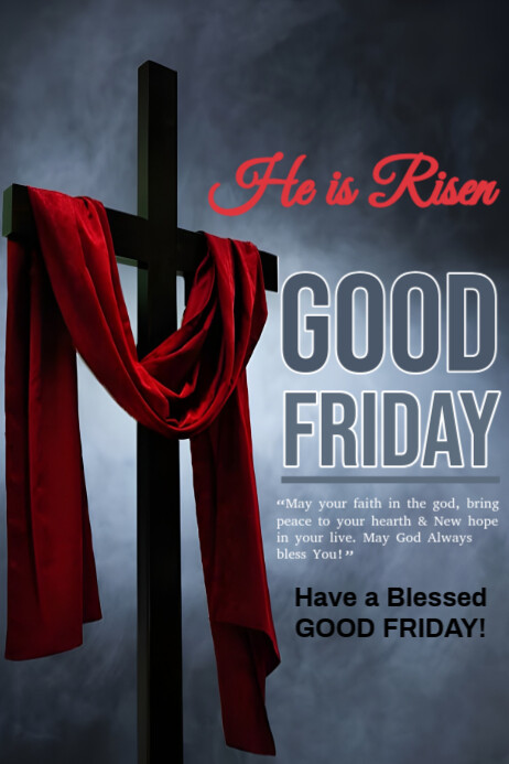 Plantilla de Good Friday Poster | PosterMyWall
