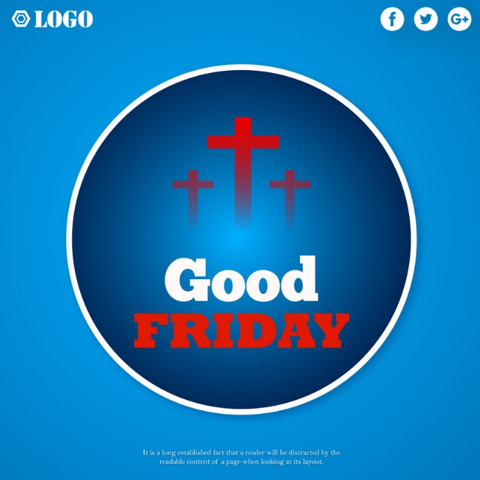 Good Friday poster design template | PosterMyWall