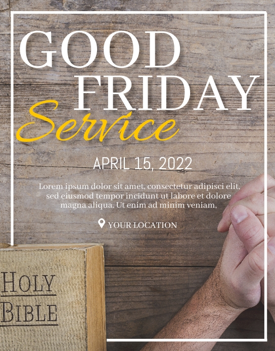 GOOD FRIDAY POSTER TEMPLATE.C | PosterMyWall