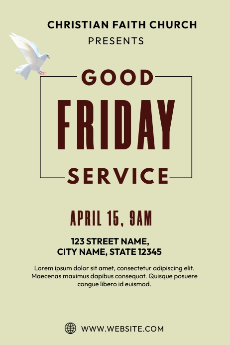GOOD FRIDAY POSTER TEMPLATE.E | PosterMyWall