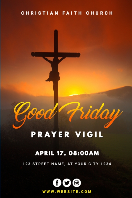 GOOD FRIDAY POSTER TEMPLATE.R | PosterMyWall