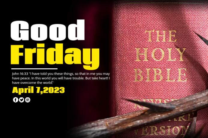 Copy of GOOD FRIDAY POSTER.KC | PosterMyWall