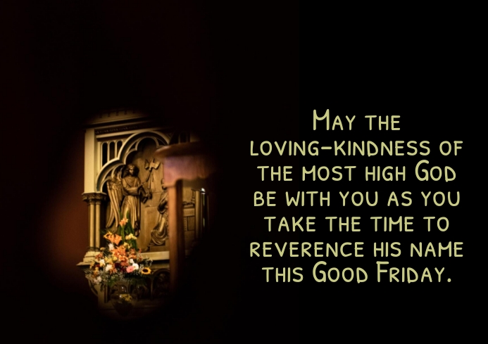 GOOD FRIDAY QUOTE TEMPLATE | PosterMyWall