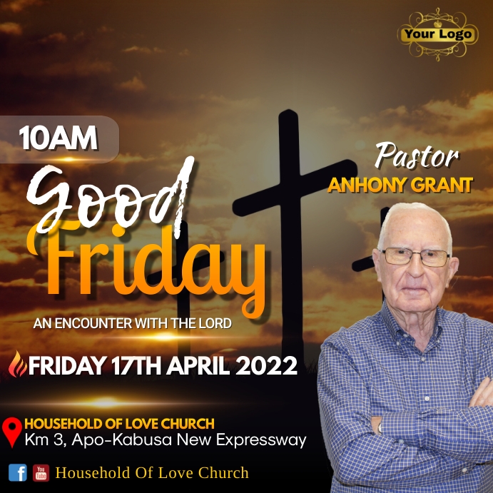 good friday service church Template | PosterMyWall