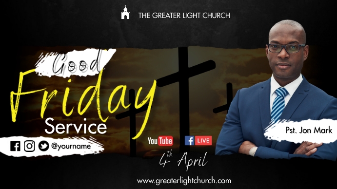 Good Friday Service Template | PosterMyWall