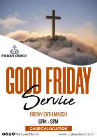 Good Friday Service Template | PosterMyWall