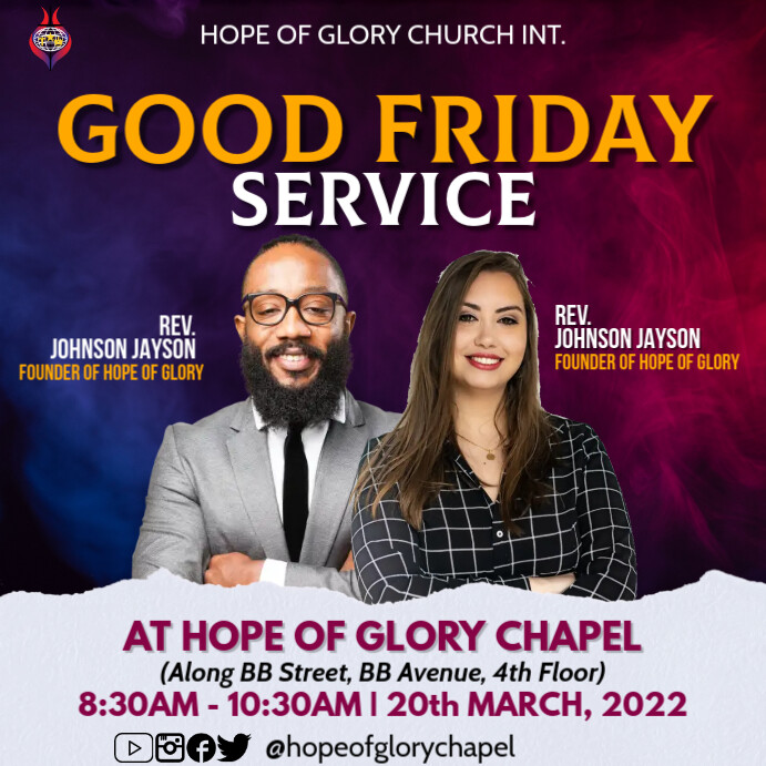 Good Friday Service Template | PosterMyWall