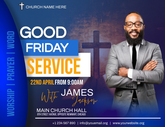 good friday service Template | PosterMyWall