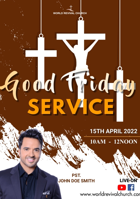 Good friday service Template | PosterMyWall
