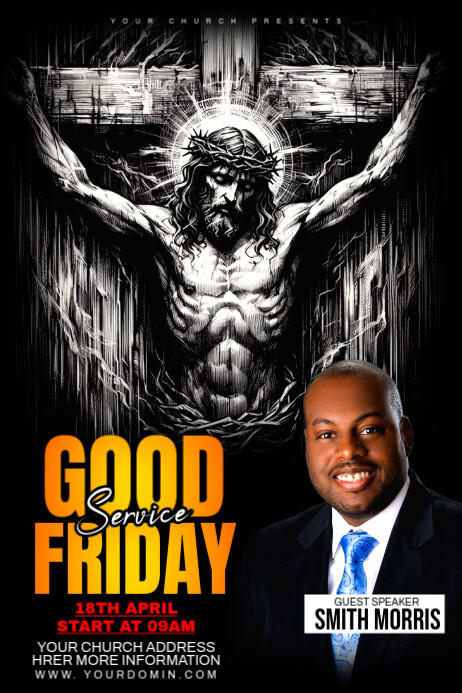 Good Friday service Template | PosterMyWall