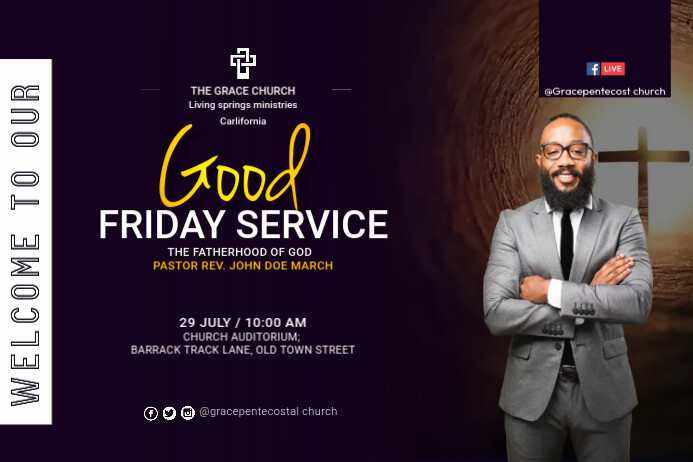good friday service Template | PosterMyWall