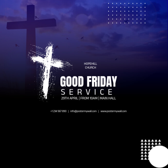 good friday service Template | PosterMyWall