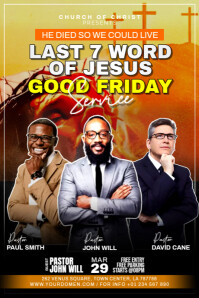 Good friday church service Template | PosterMyWall