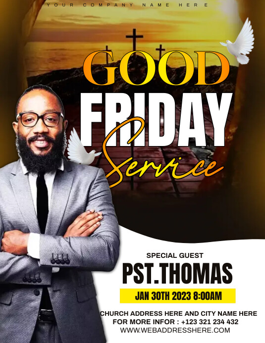 good friday service Template | PosterMyWall