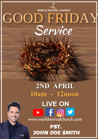 Good Friday service Template | PosterMyWall