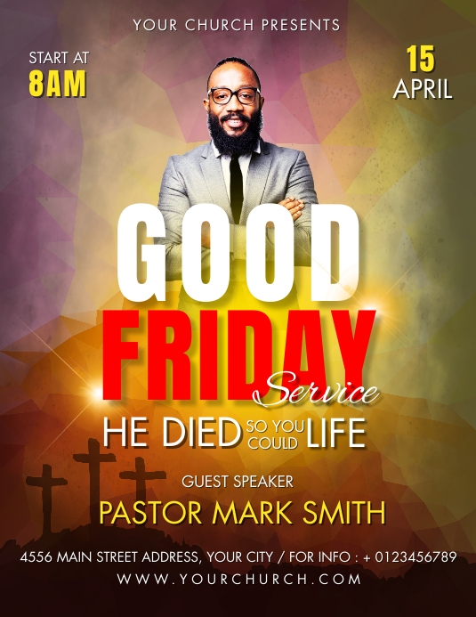 Good Friday service Template | PosterMyWall