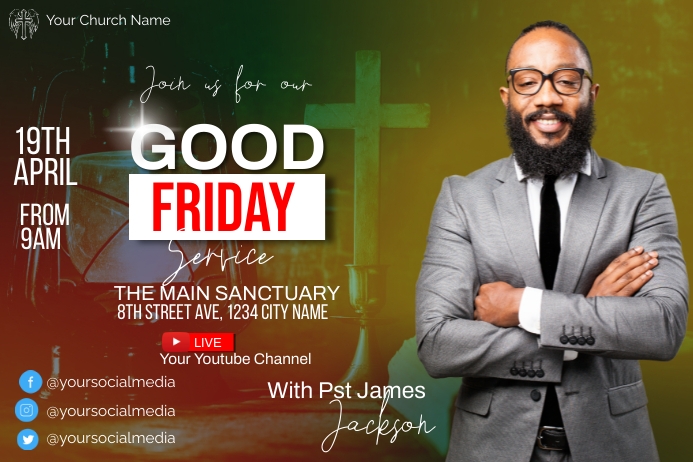 good friday service Template | PosterMyWall