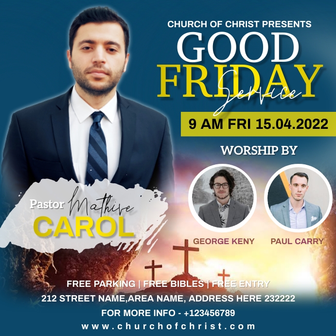 good friday service Template | PosterMyWall