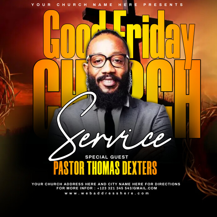 Copy of good friday service | PosterMyWall