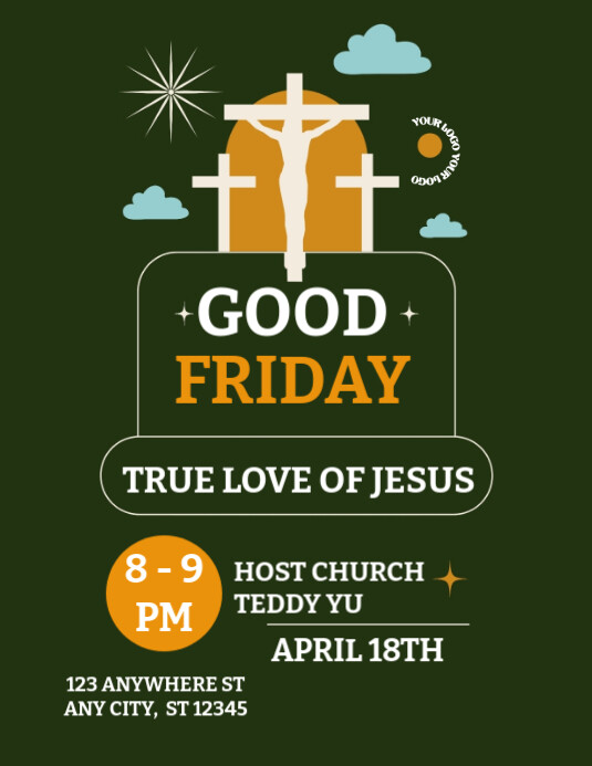 Good Friday service Template | PosterMyWall