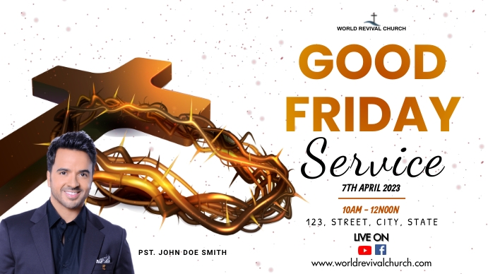 Good friday service Template | PosterMyWall