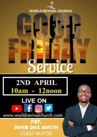 Good Friday service Template | PosterMyWall