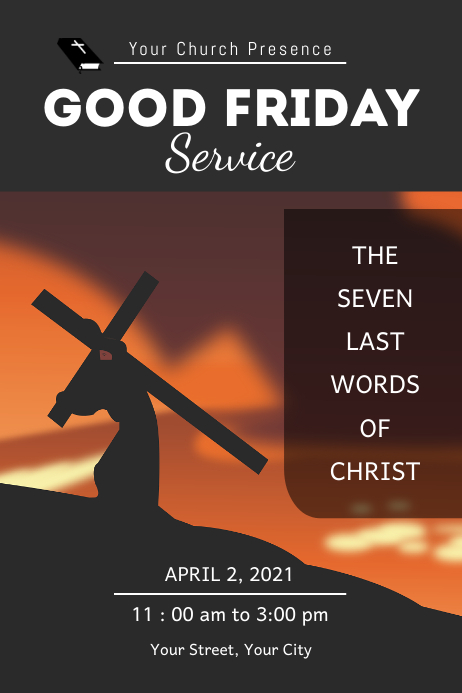 Copy of Good Friday Service | PosterMyWall