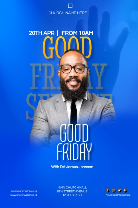 good friday service Template | PosterMyWall