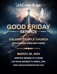 good friday service flyer Template | PosterMyWall